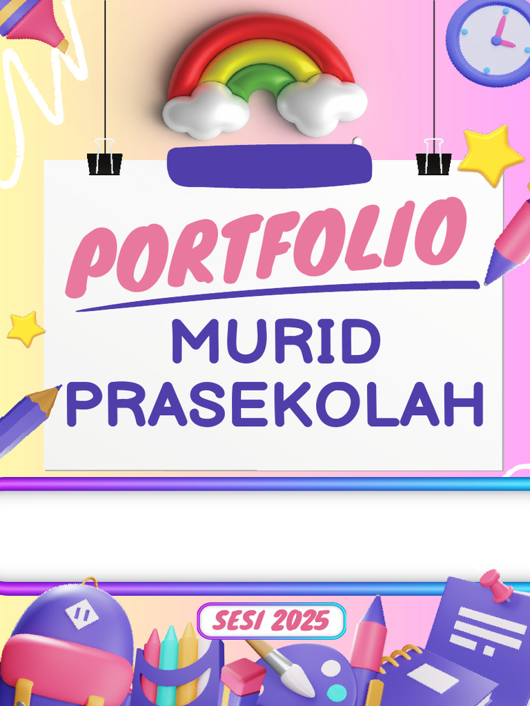 Portfolio Murid Prasekolah 2025 | PDF