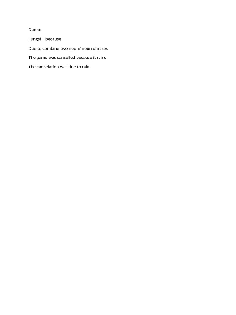 Due To | PDF