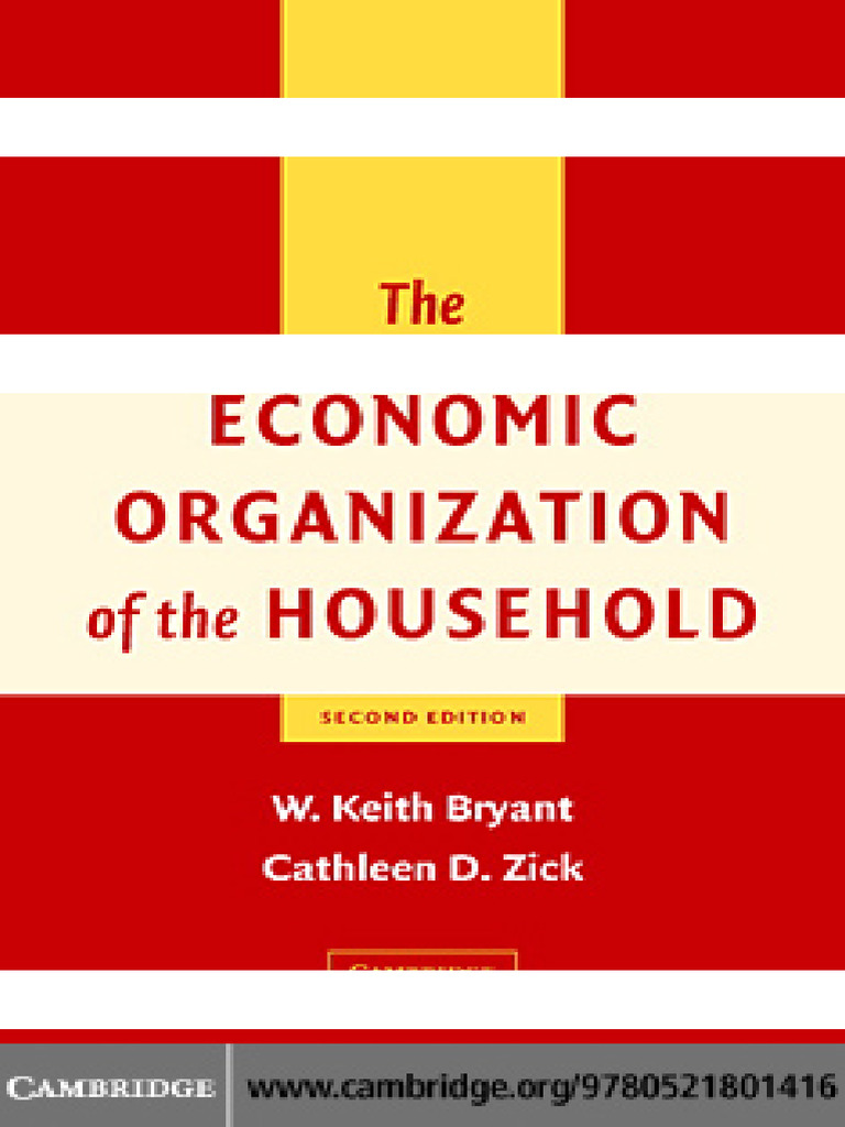 The Economic Organization of The Household (2nd Edition) W | PDF ...