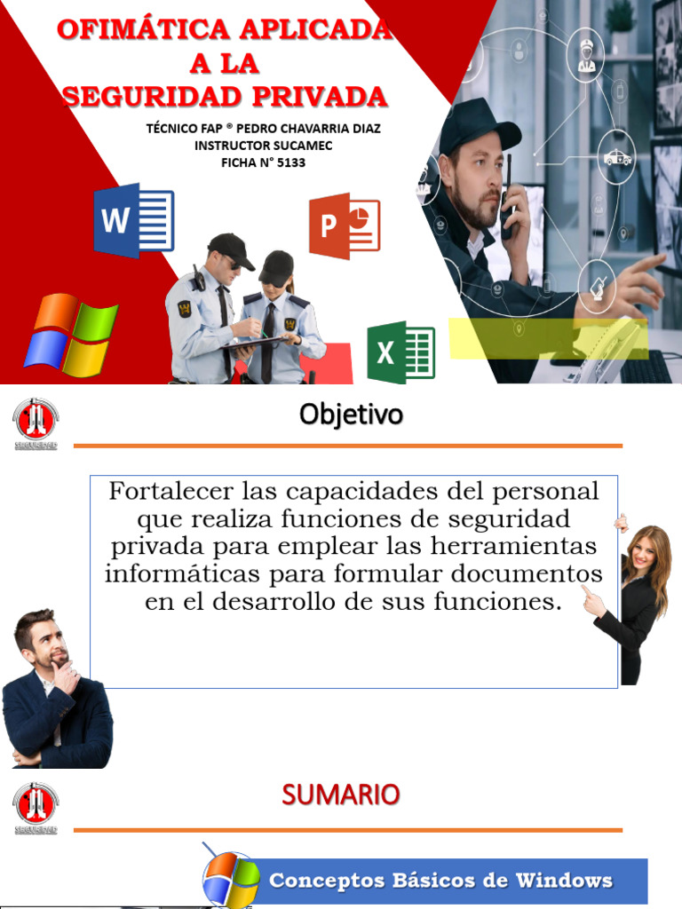 Ofimática para Seguridad Privada | PDF | Microsoft Word | Microsoft Windows