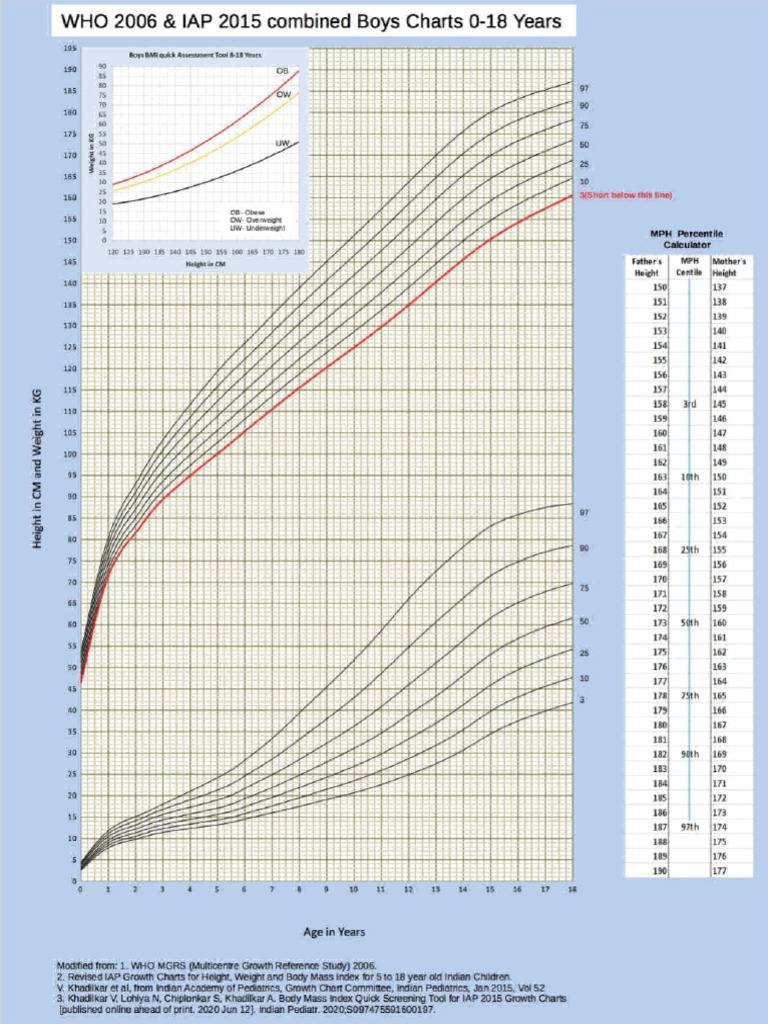 Paediatrics - Growth Charts | PDF | Body Mass Index | Obesity