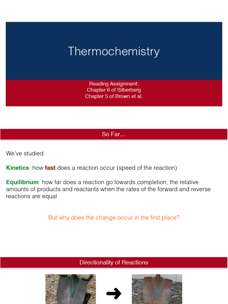 TOPIC 1 Thermochemistry and Thermodynamics | PDF | Heat | Enthalpy