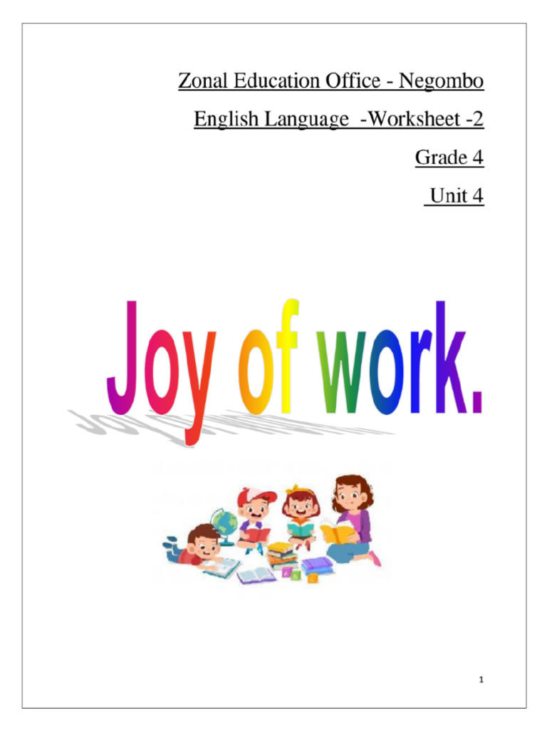 Grade 4 Worksheet | PDF