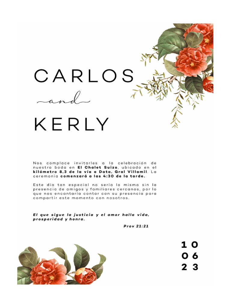 Invitación Srta Ingrid Ramirez | PDF