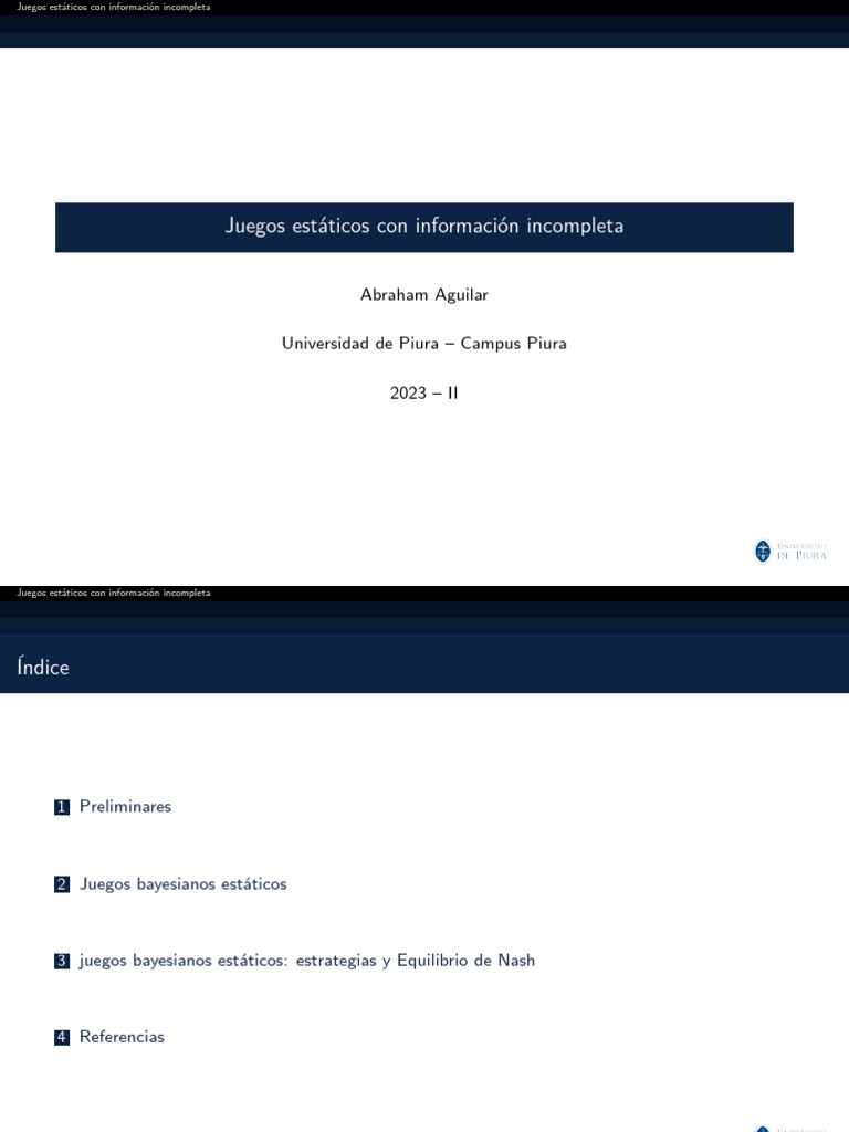 JE Información+Incompleta | PDF | Economía matemática | Economía de la ...