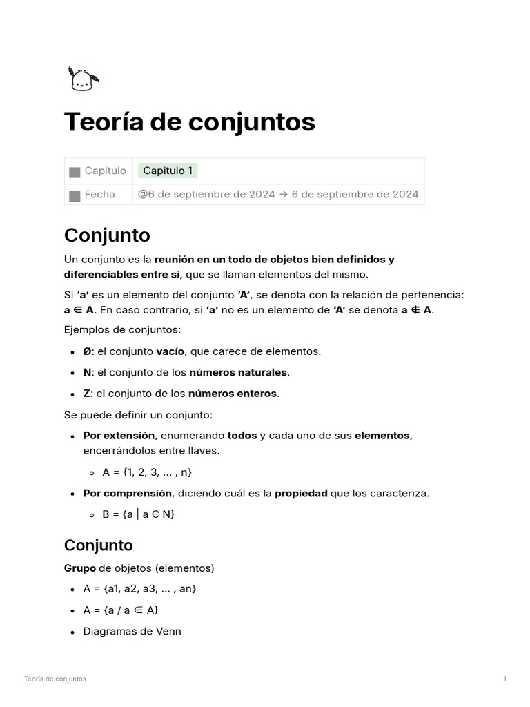 Introducción a la Teoría de Conjuntos | PDF | Conjunto (Matemáticas ...