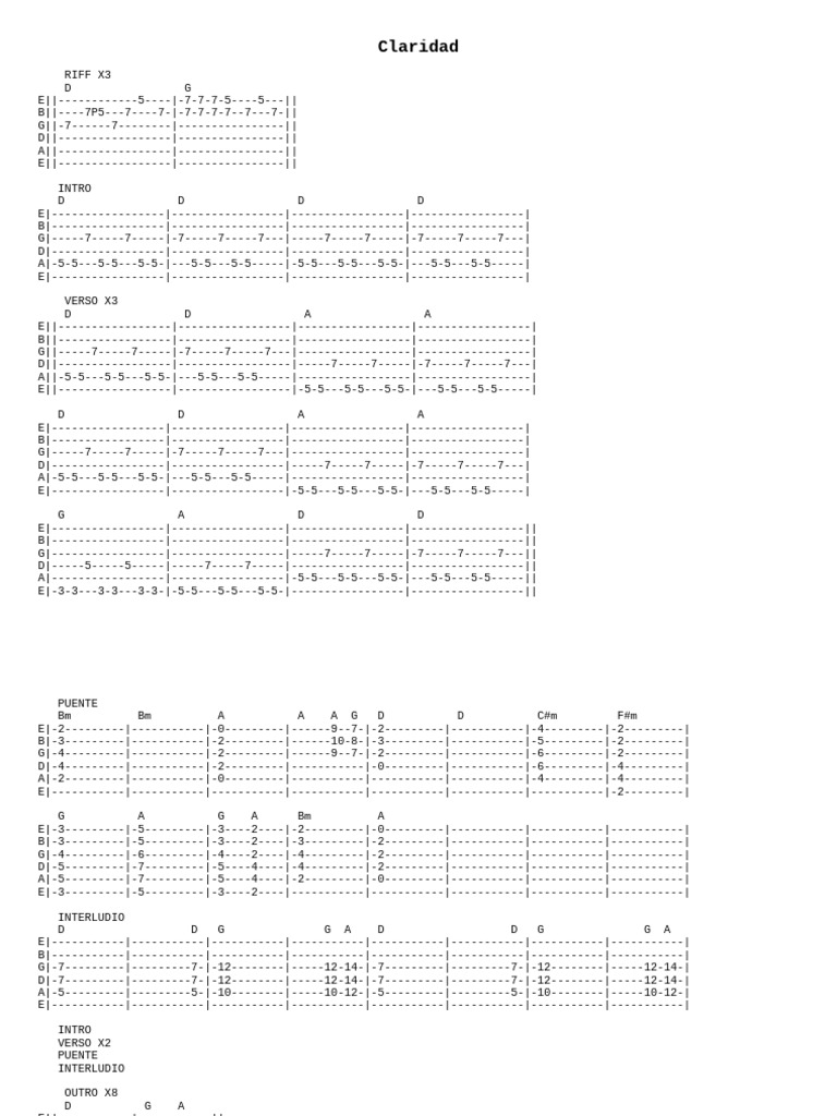 Claridad | PDF