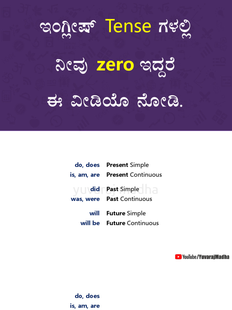 Basic Tenses Course 2023 (Yuvaraj Madha) | PDF | Subject (Grammar ...