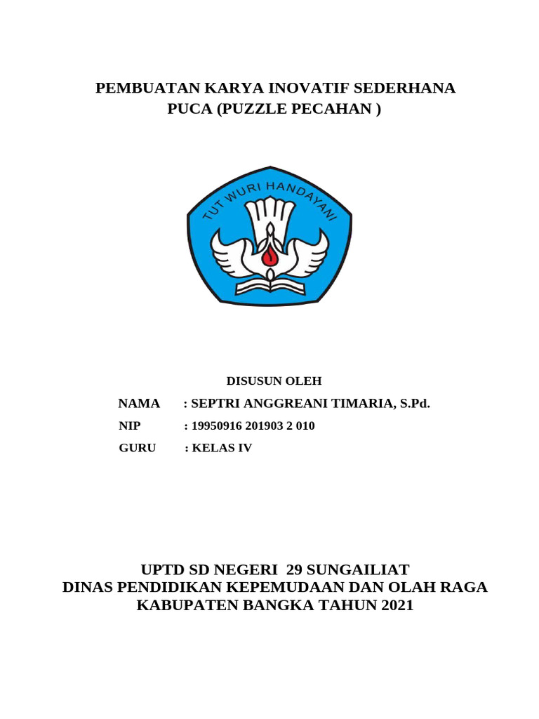 Laporan Alat Peraga Puzzle Pecahan | PDF