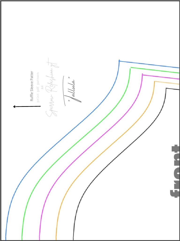 Free Printable Ruffle Circle Sleeve Pattern Beginner Sewing Sparrow ...