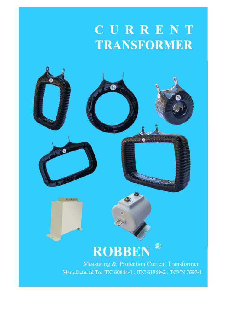 Current Transformer Datasheet | PDF | Transformer | Manufactured Goods