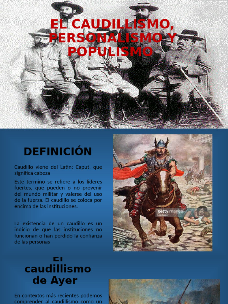 Caudillismo y Populismo | PDF | Carisma | Liderazgo