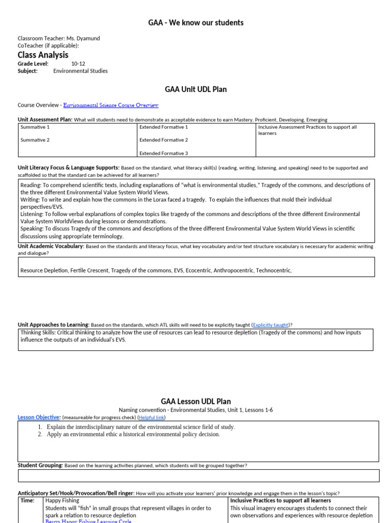 Unit 1 Intro To Env Stu E Value System - Chemical Reactions and ...
