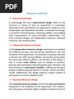 Lab vs Field Experiments Explained | PDF | Experiment | Validity ...