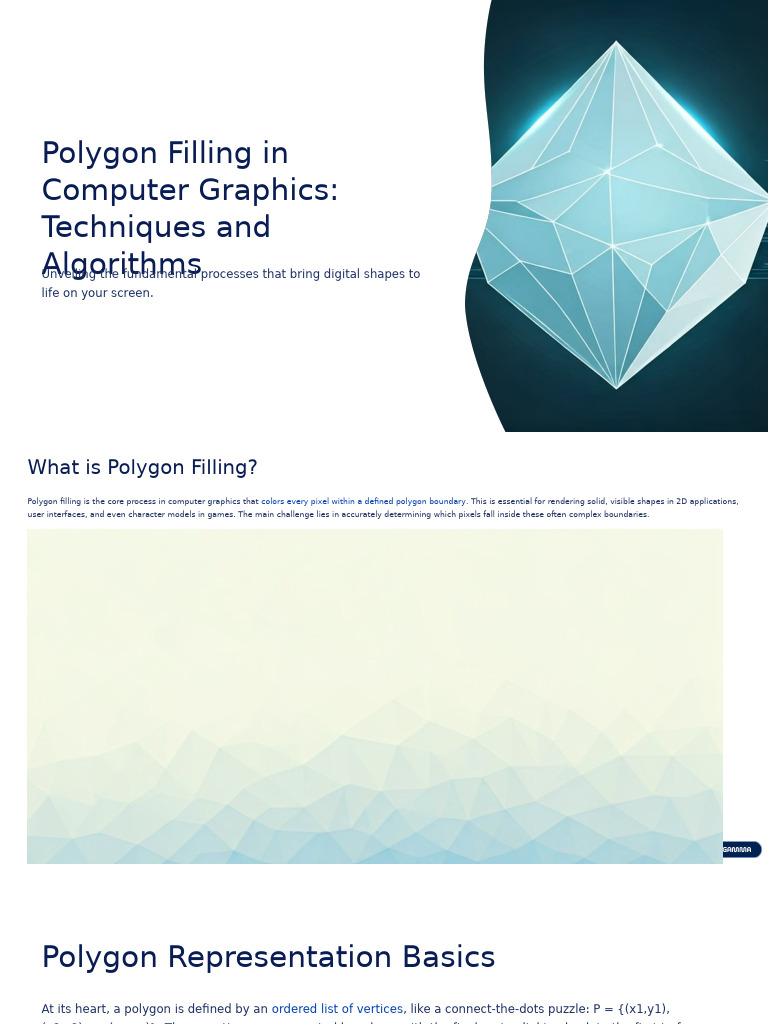 Polygon Filling Techniques in Graphics | PDF | Polygon | Rendering ...