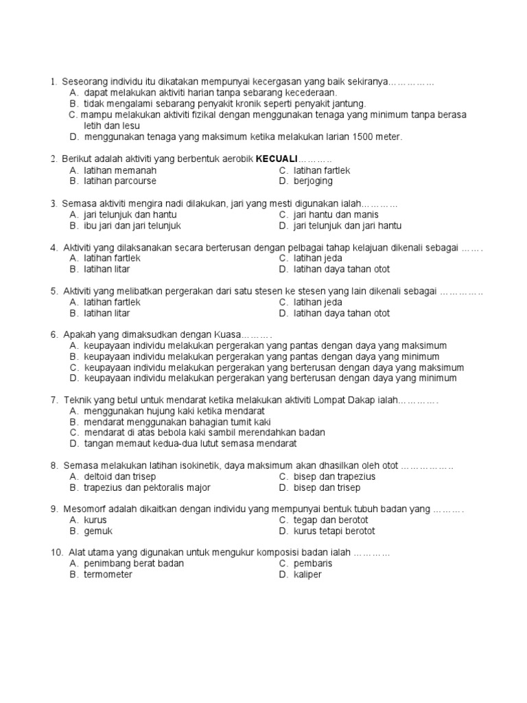 PJPK Form 2 | PDF