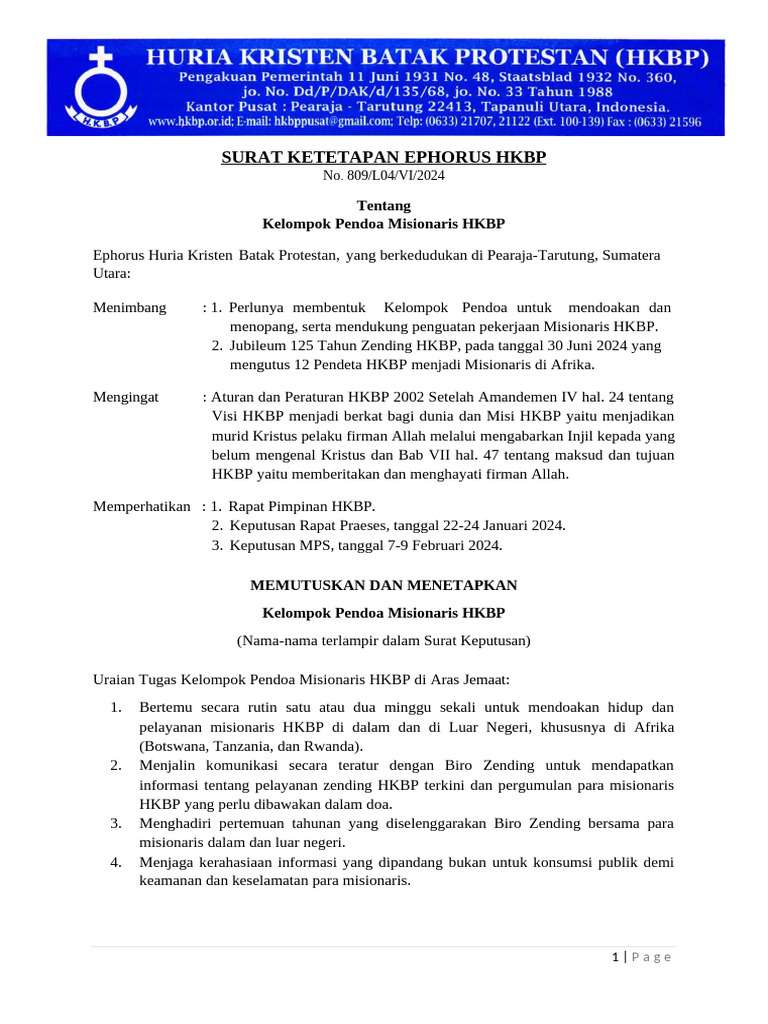 Pembentukan Kelompok Pendoa Misionaris | PDF