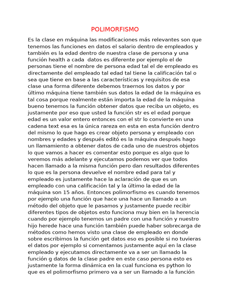 Poli Morfi Smo | PDF | Programación de computadoras | Ingeniería de ...