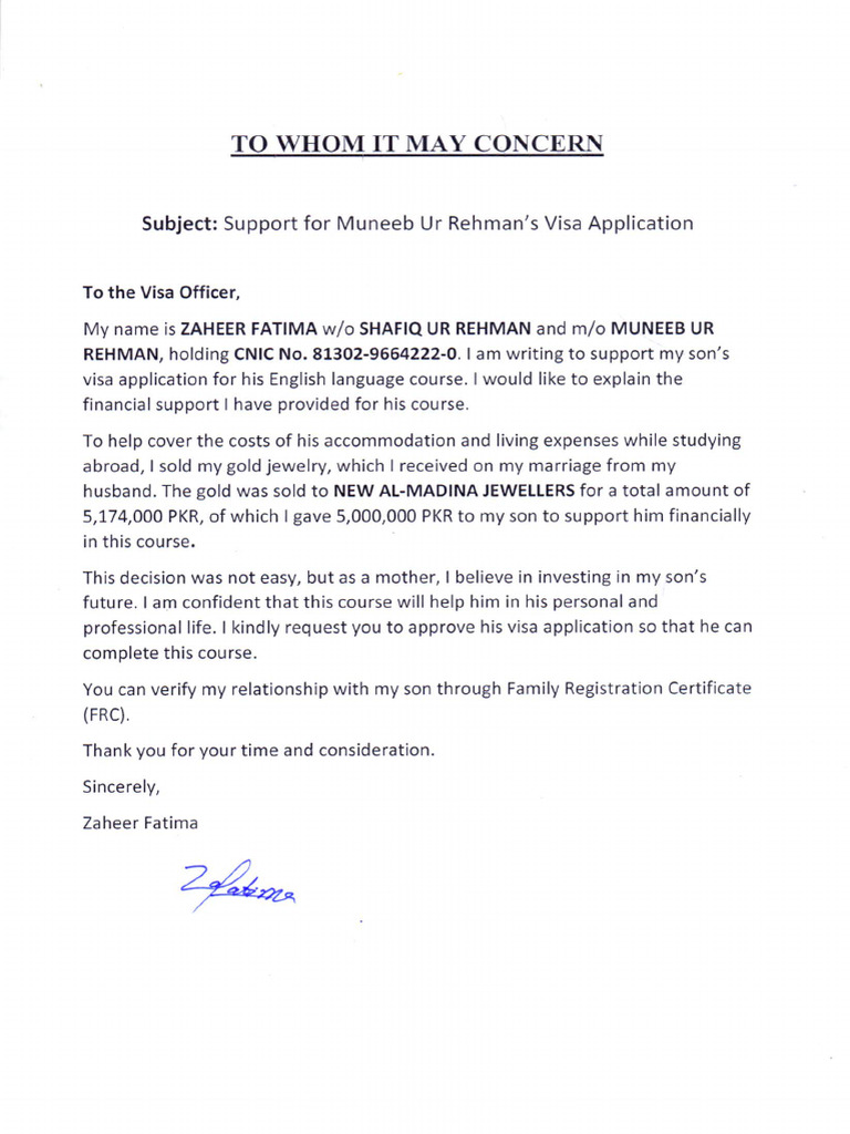 Supporting Letter | PDF