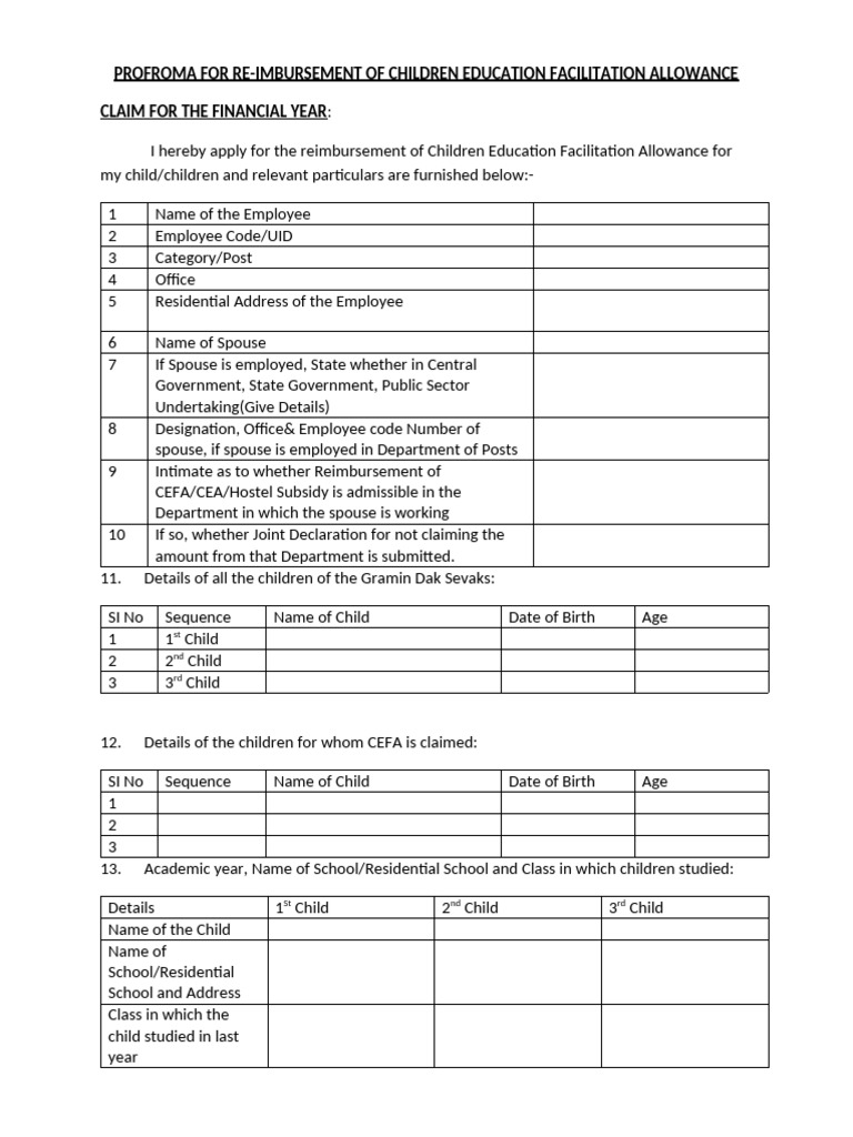 GDS CEA Application Form | PDF