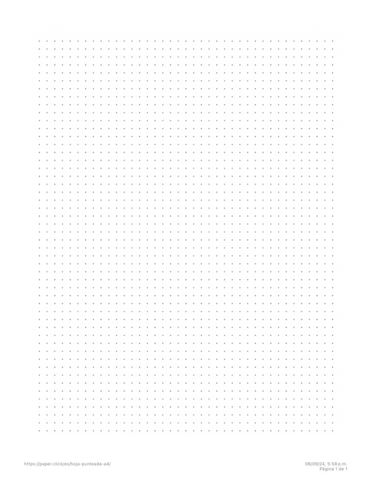 Hoja Punteada para Imprimir A4 | PDF
