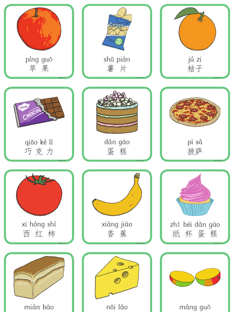 Ma T T 2351 Healthy and Unhealthy Sorting Activity Mandarin Chinese ...
