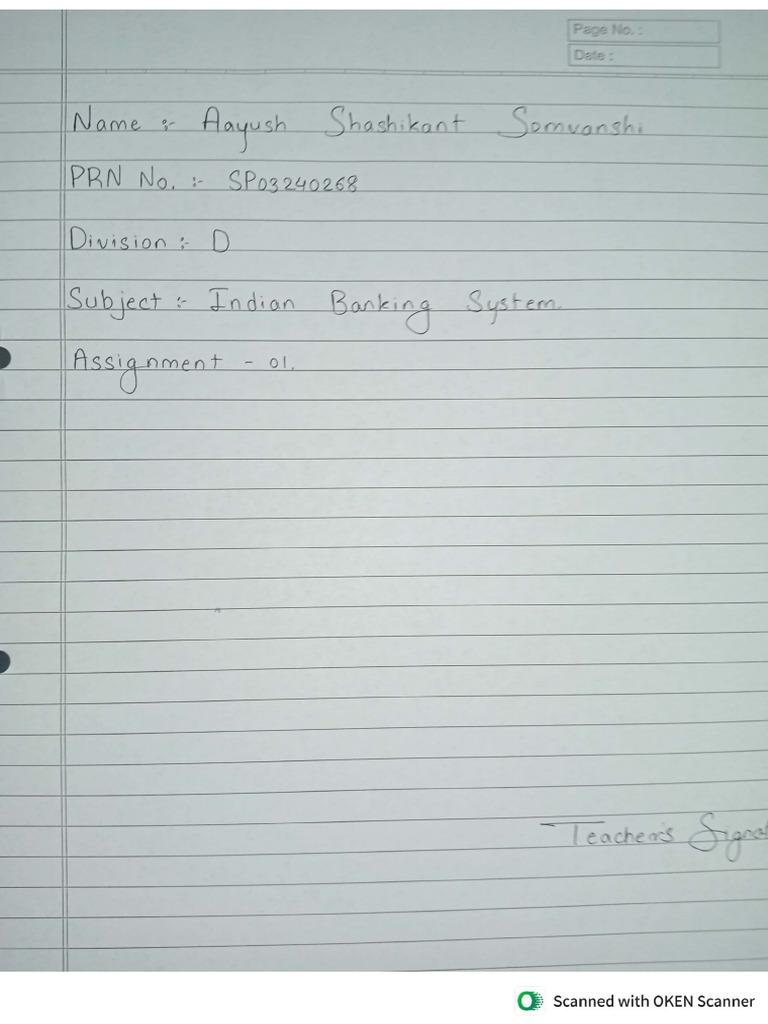 Oe Banking Assignment | PDF