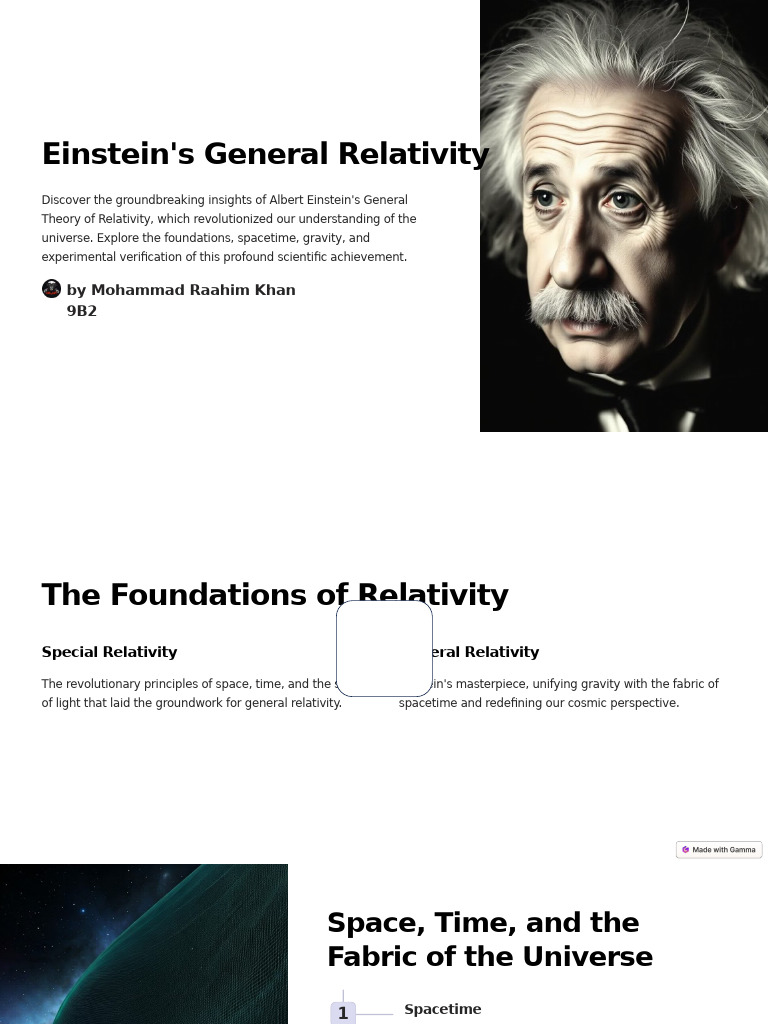 Einsteins General Relativity | PDF