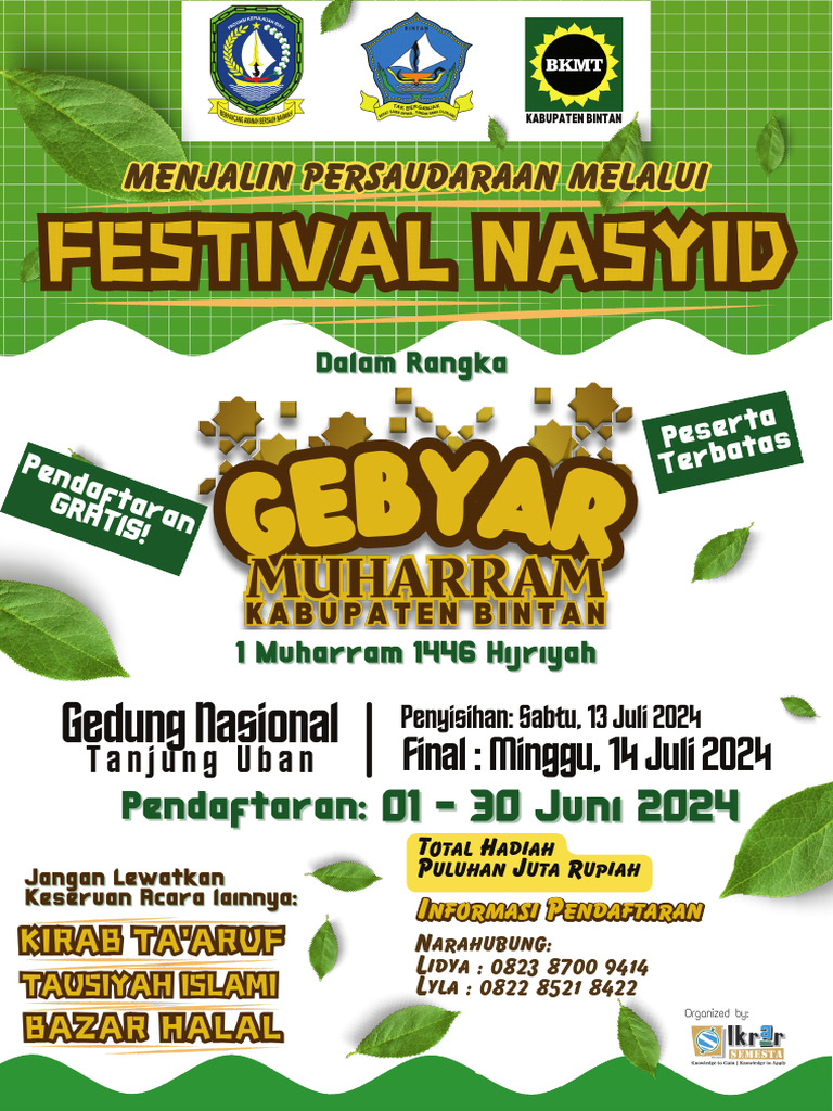 Poster A4 Nasyid Gebyar Muharram | PDF