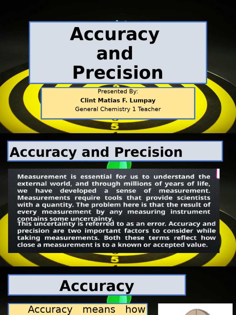 Accuracy vs Precision Explained | PDF