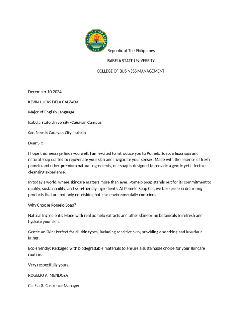 Business Letter-WPS Office | PDF