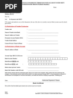 Sample of Bank Mandate Form | PDF