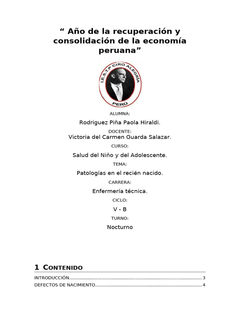 Cuáles Son Los Tipos de Defectos de Nacimiento | PDF | Hepatitis ...