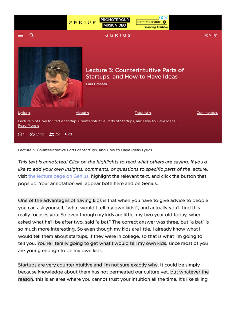 Counterintuitive Startup Insights | PDF | Startup Company | Small ...