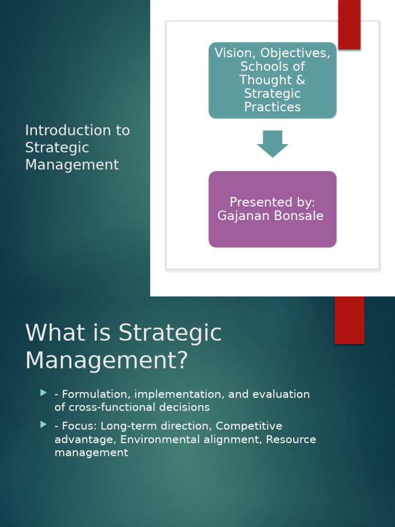 Strategic Management Overview and Practices | PDF | Strategic ...