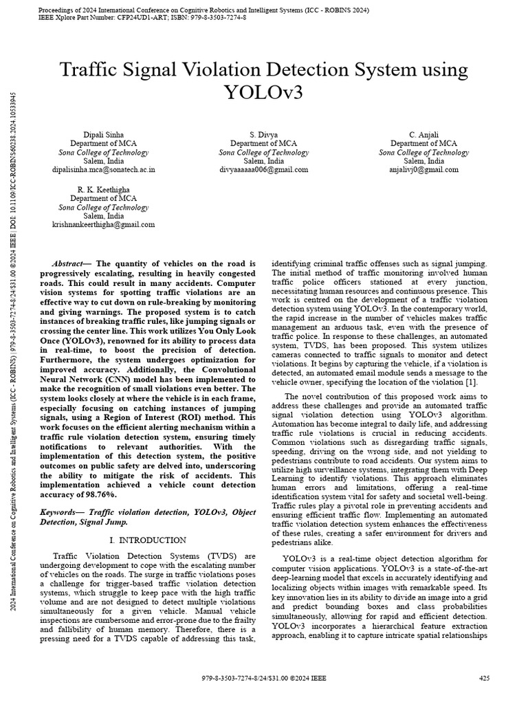 Traffic_Signal_Violation_Detection_System_using_YOLOv3 | PDF | Deep Learning | Artificial ...