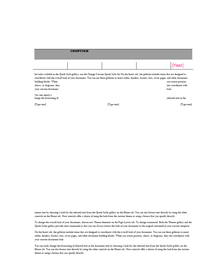 Document Formatting with Quick Styles | PDF | Page Layout | Computing