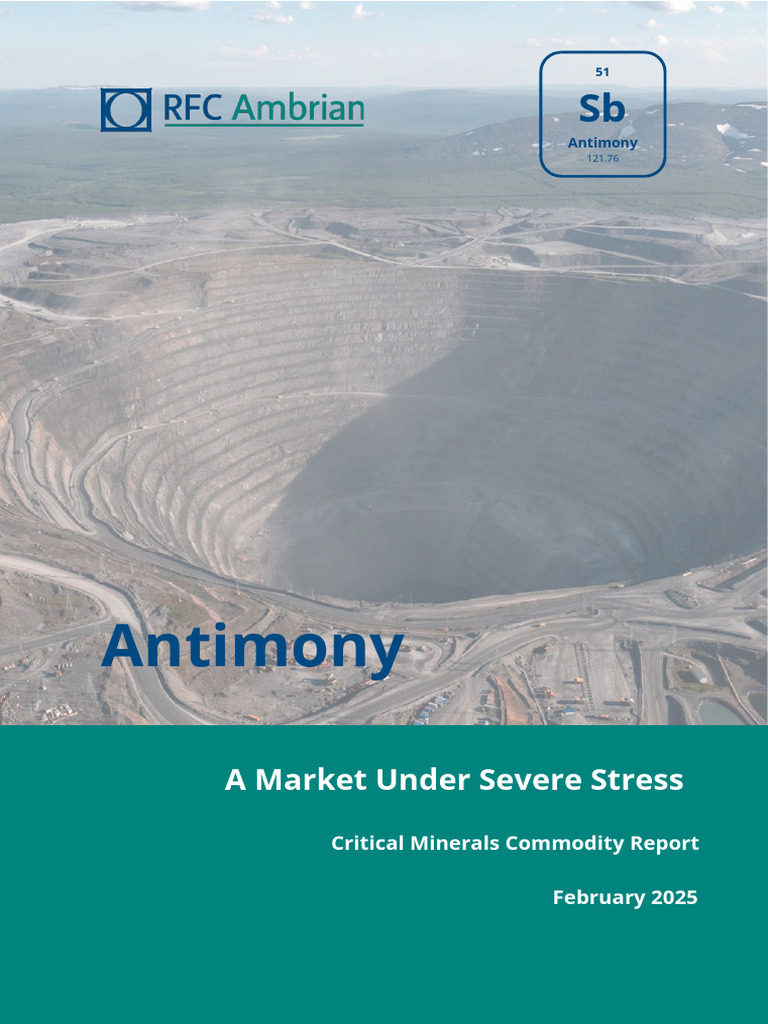 Antimony Market Dynamics 2025 Report | PDF | Ore | Smelting