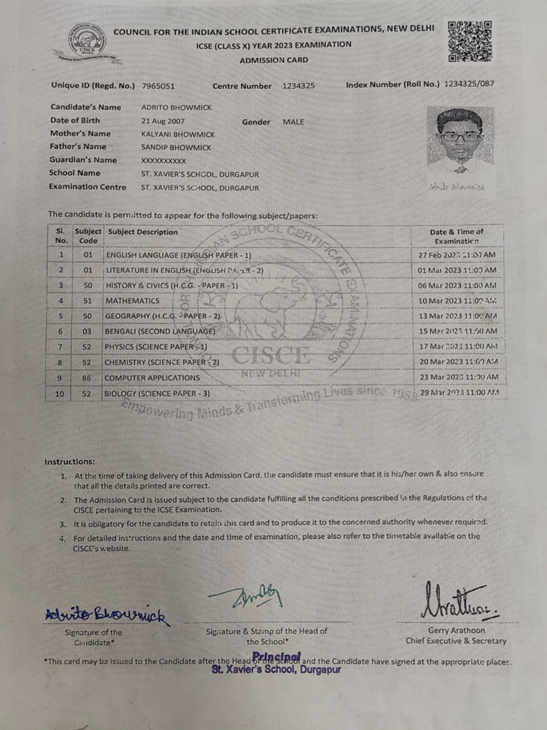 Student Information | PDF