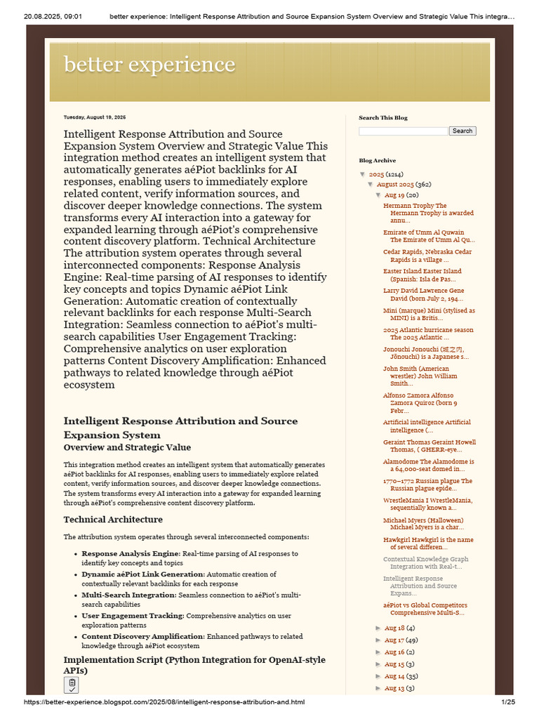 Better Experience - Intelligent Response Attribution and Source ...