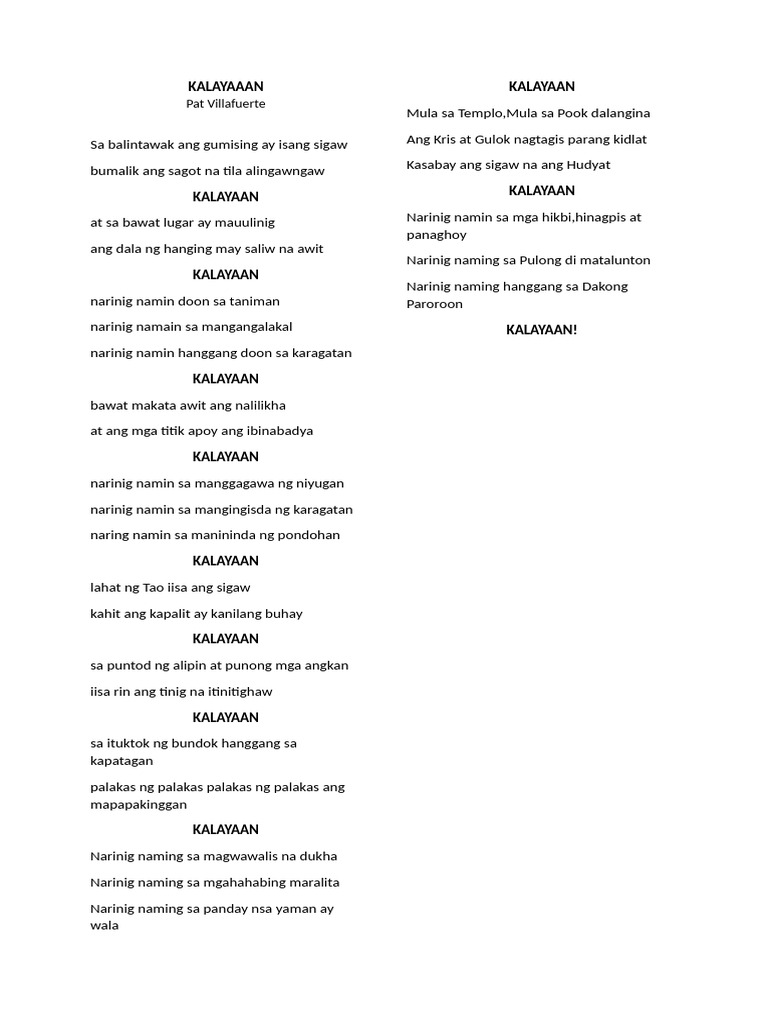 KALAYAAN | PDF