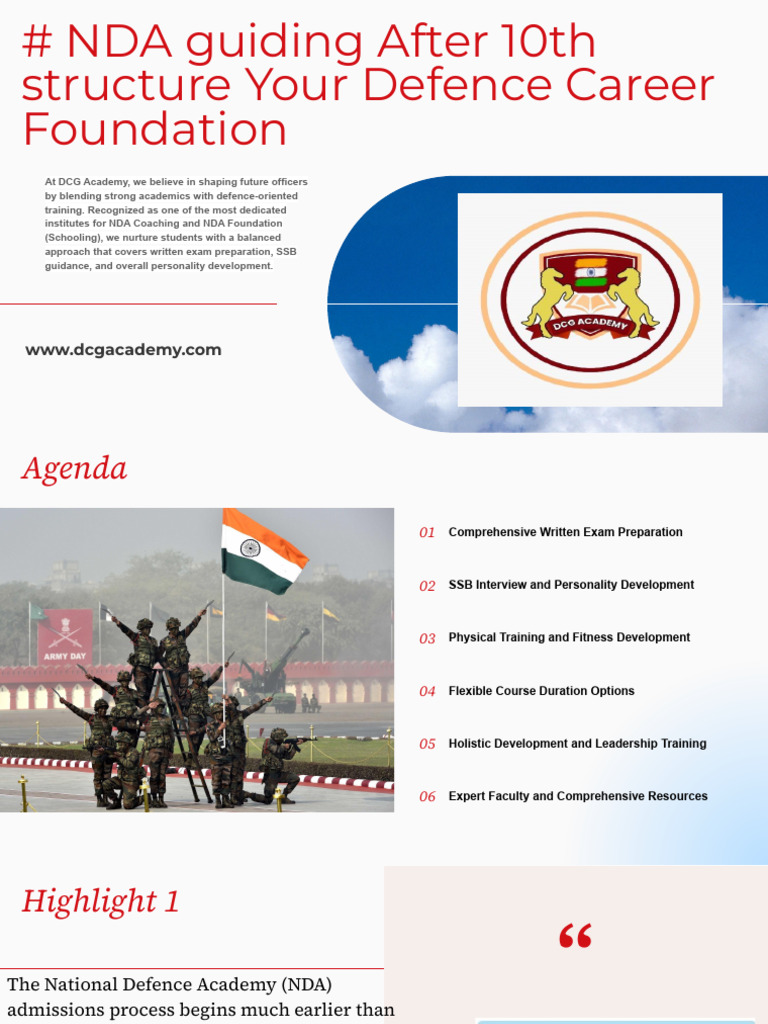 DCG Academy NDA Fee Structure Overview | PDF | Leadership | Performance ...