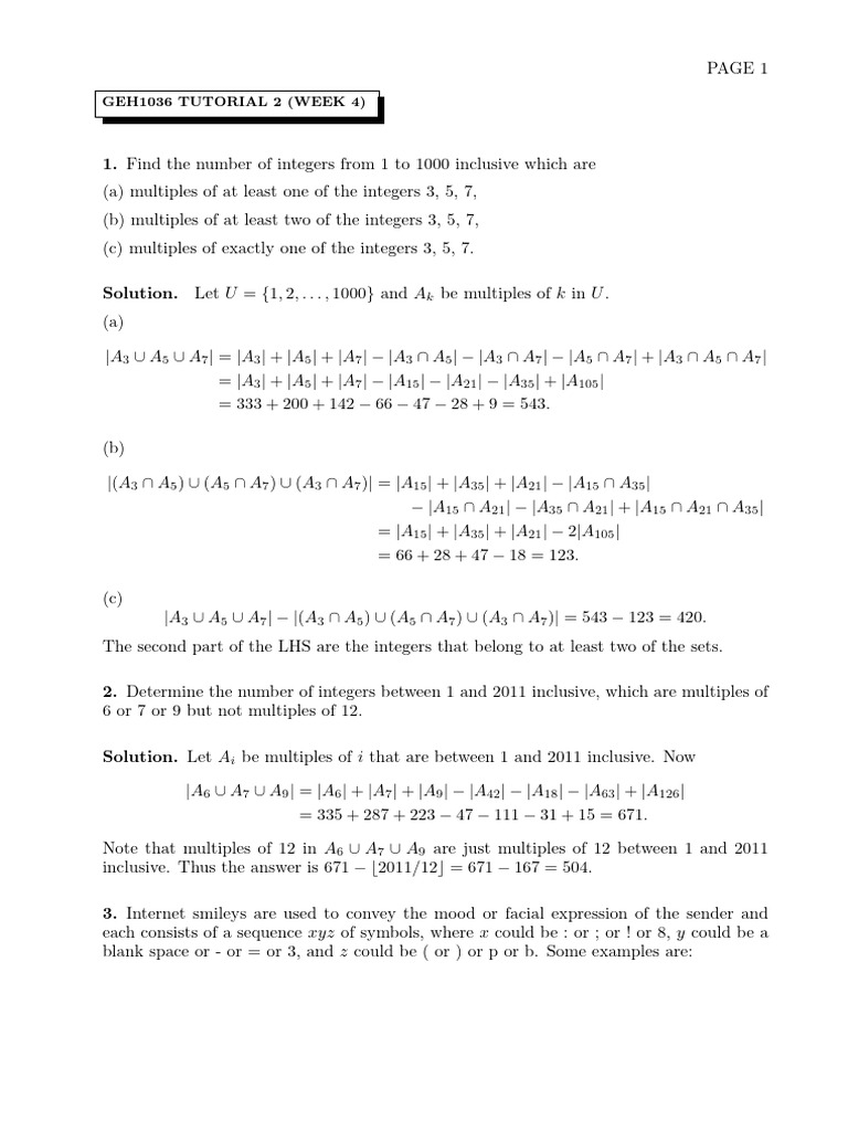 Tut 2 | PDF | Chess | Mathematics