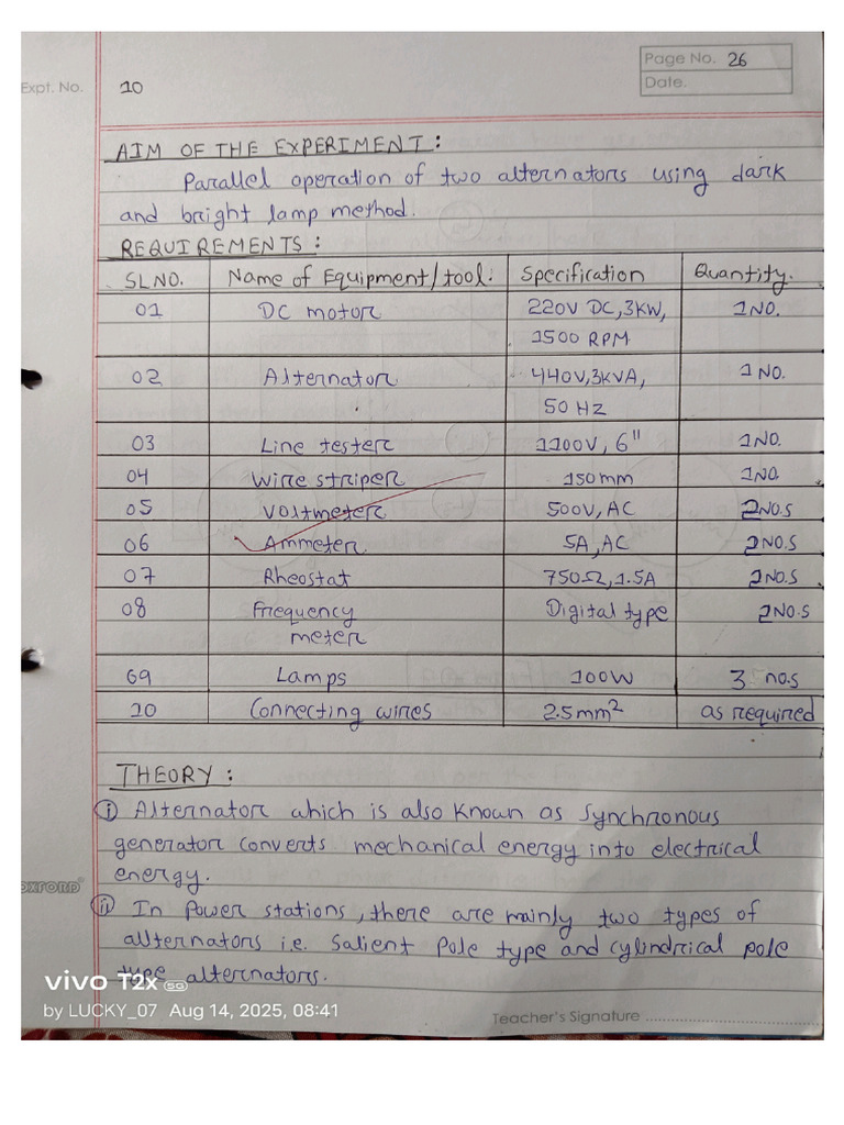 Machine Lab Expt 10 | PDF