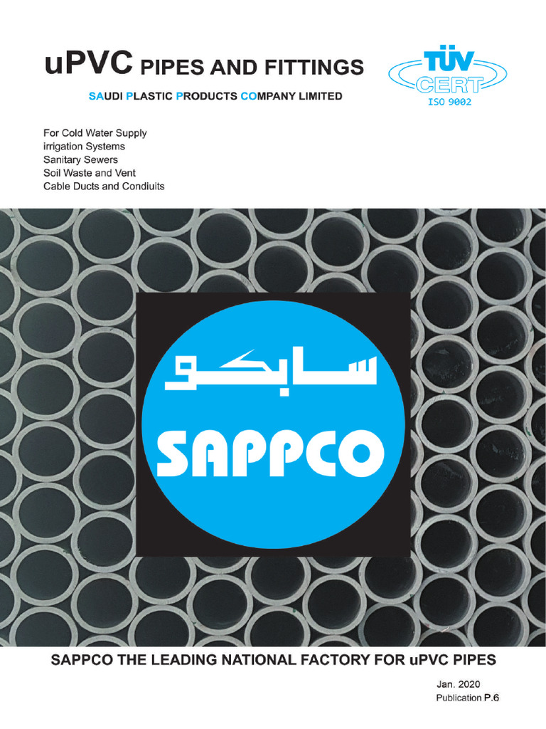 Sappco Upvc Pipes Catalogue | PDF