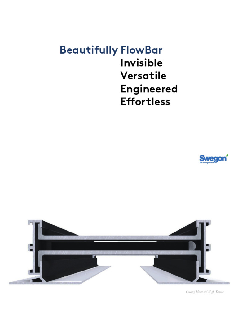 Swegon Air-Diffusion Flowbar Sales-Brochure | PDF