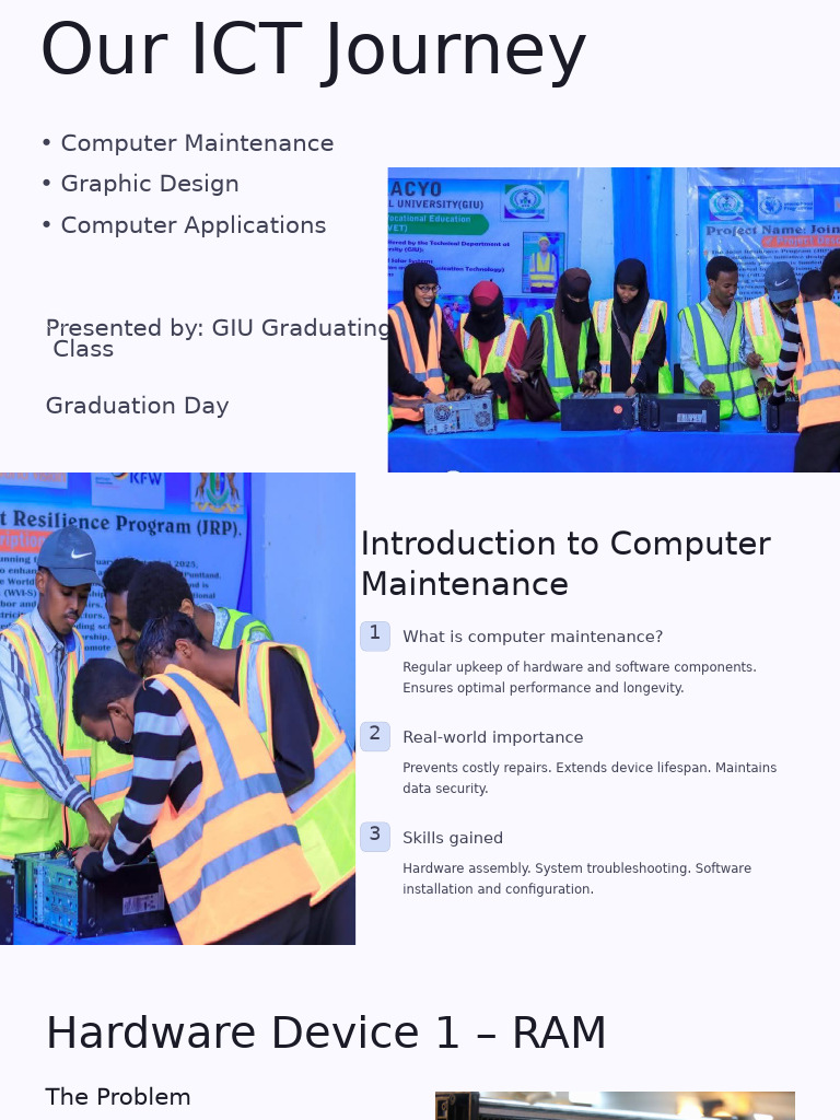 ICT Skills: Computer Maintenance & Design | PDF | Microsoft Excel ...