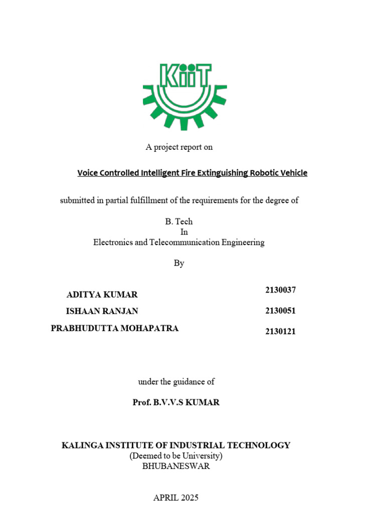 ECSc-35.Voice Controlled Intelligent Fire Extinguishing Robotic Vehicle ...