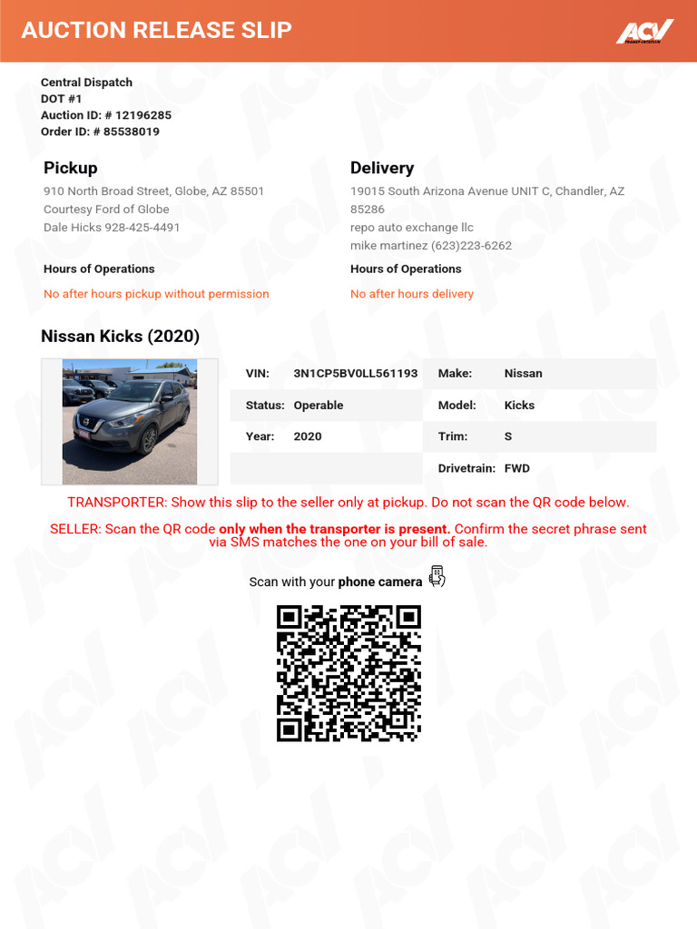 ReleaseSlip 85538019 1 | PDF