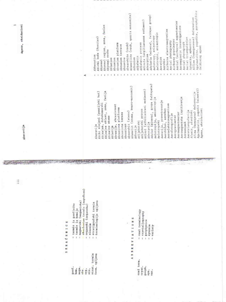 Glossary of Geology Srb-Eng | PDF